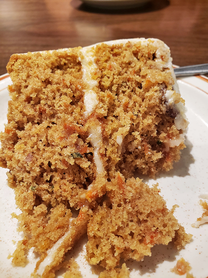 Carrot cake that doesn't need fancy piping or edible flowers &ndash; just moist, spiced perfection with cream cheese frosting that would make your grandmother weep with joy.