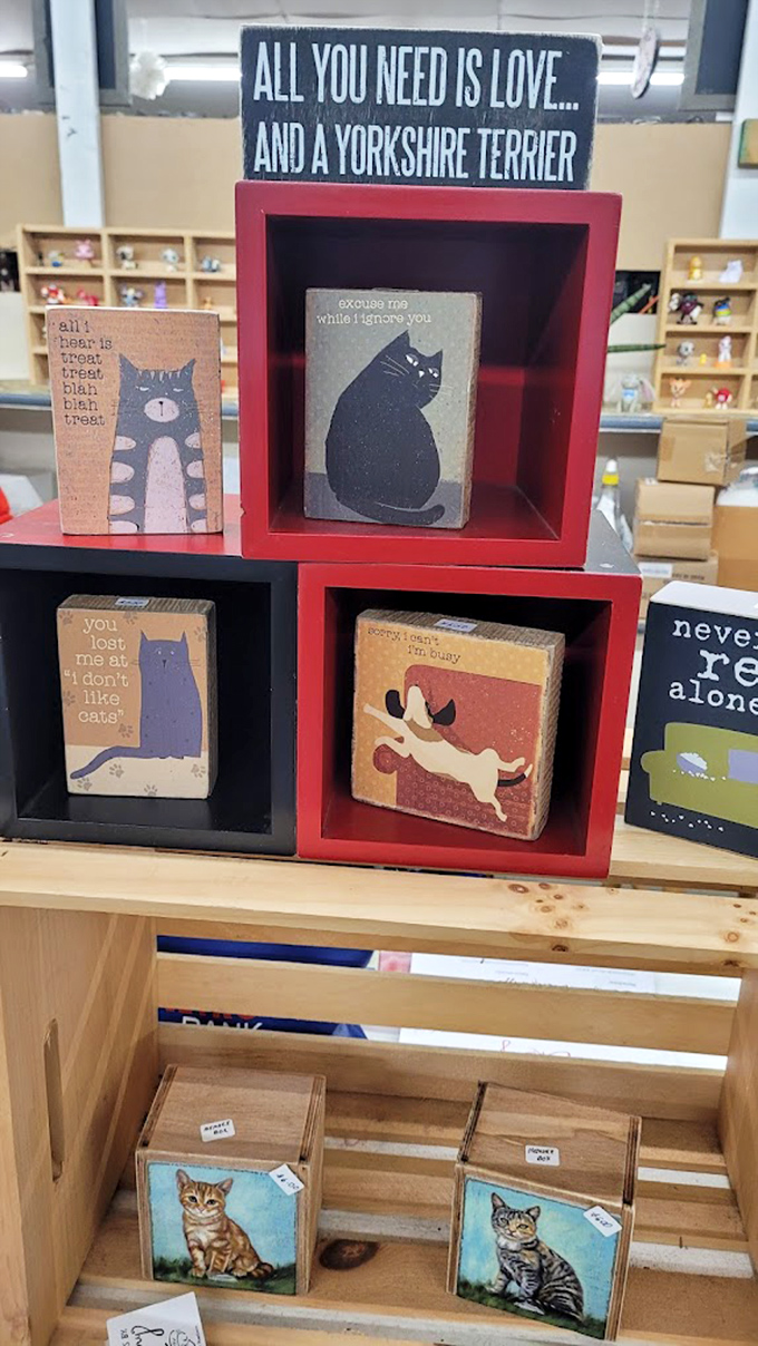 "All you need is love... and a Yorkshire Terrier." Cat and dog lovers alike find their spirit animals immortalized in quirky art.