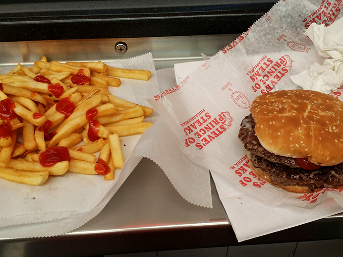The cheeseburger that doesn't need to show off. Sitting there with its french fries like the reliable sidekick in your favorite buddy movie.