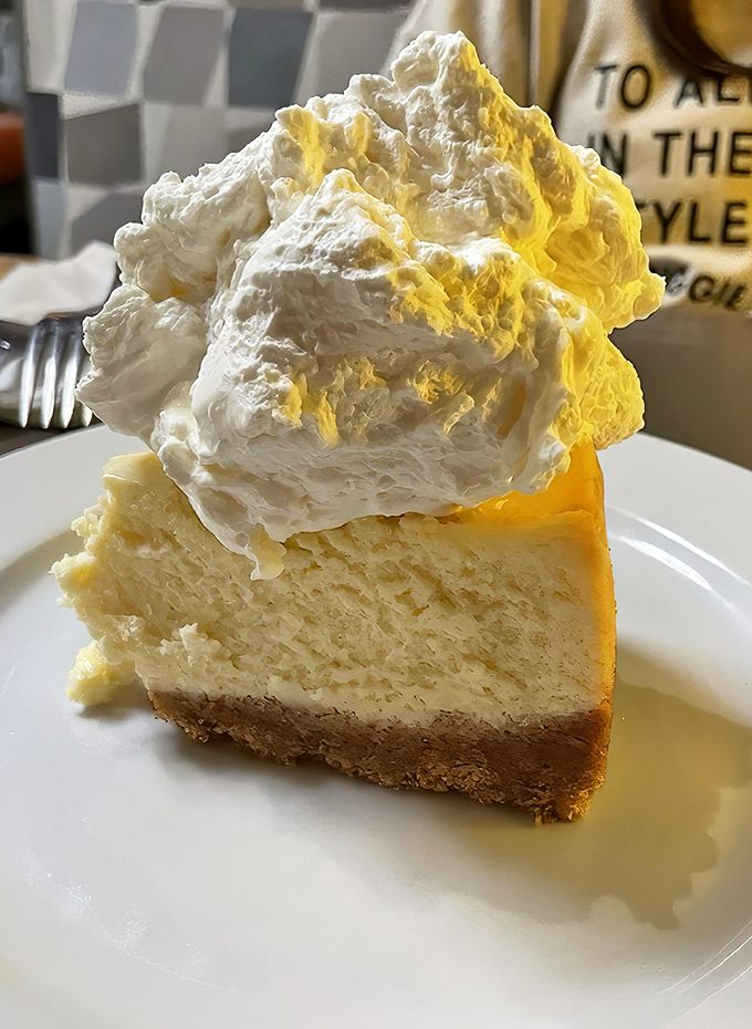 Cheesecake that defies gravity with its cloud-like topping&mdash;the kind of dessert that makes you consider skipping the main course next time.
