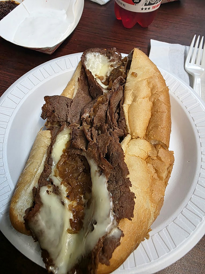 This cheesesteak isn't trying to impress Philadelphia&mdash;it's too busy impressing everyone in Girardville. Melty, meaty perfection in every bite.