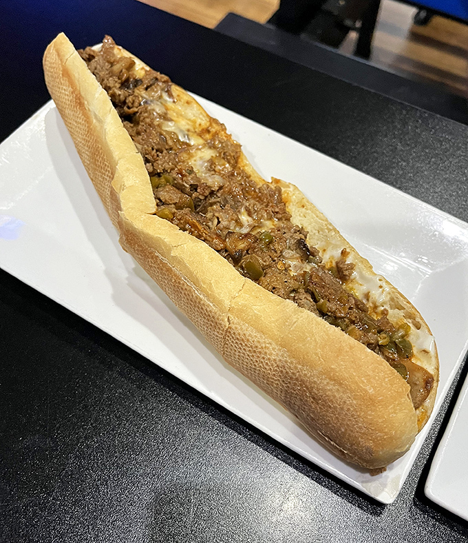A proper cheesesteak should require both hands and several napkins &ndash; this beauty checks all the boxes of Philadelphia-inspired perfection.