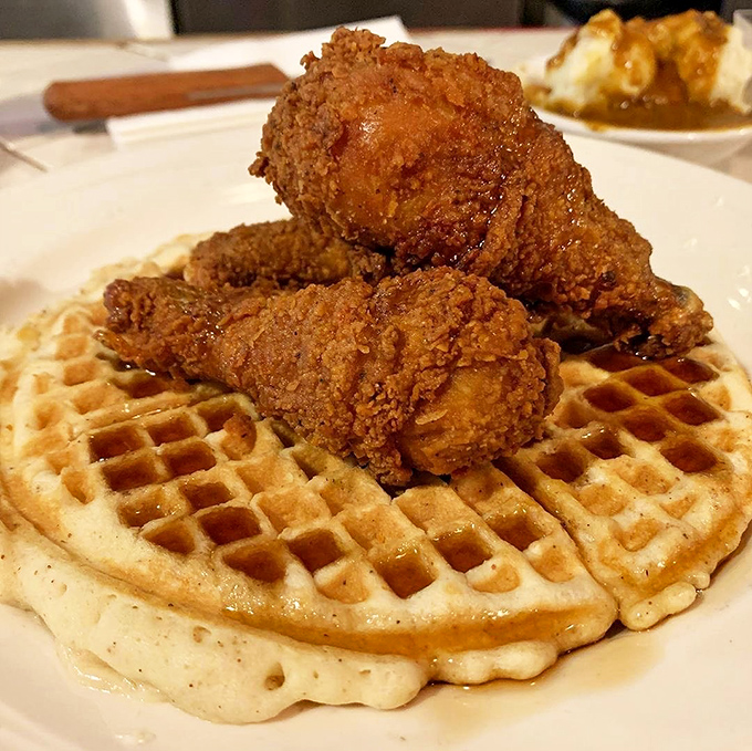 Chicken and waffles&mdash;the culinary equivalent of a perfect marriage. Crispy meets fluffy, savory meets sweet, and your taste buds throw a party.