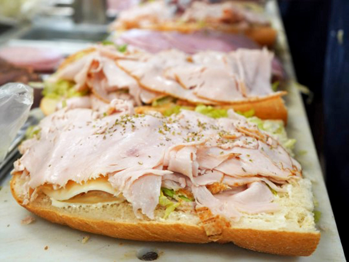 Turkey piled high with a seasoning sprinkle that whispers "this is how it's done."