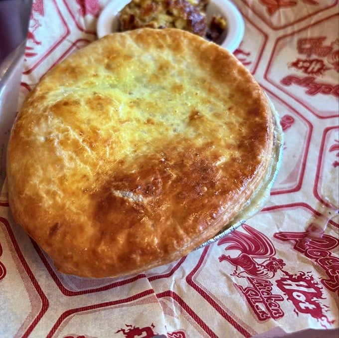 Golden, flaky crust hiding savory chicken treasures beneath. This pot pie doesn't just warm your stomach&mdash;it hugs your soul.