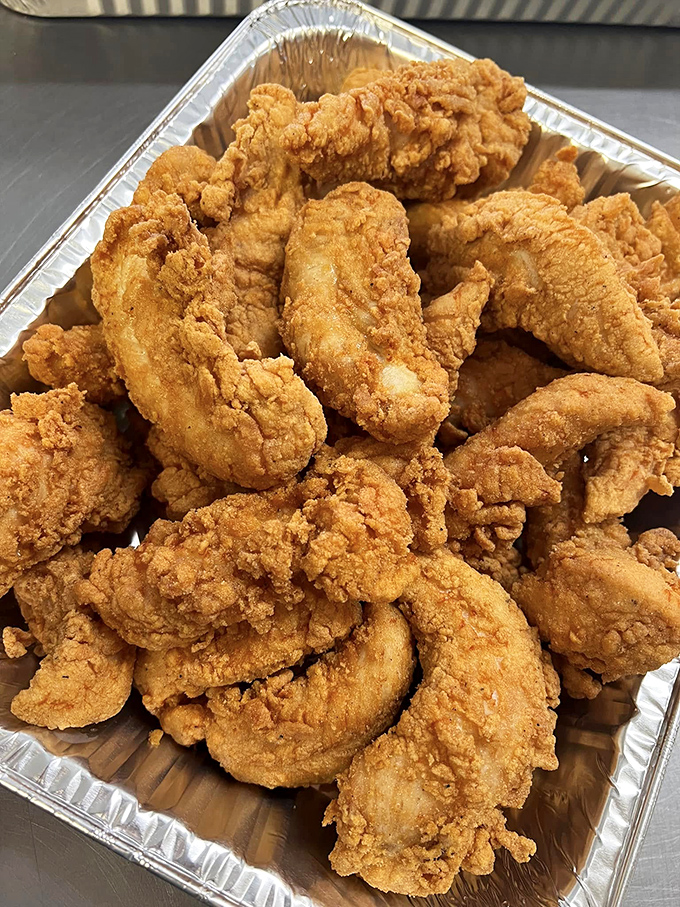 Chicken tenders that could convert even the most dedicated wing enthusiast&mdash;juicy white meat encased in a golden armor of perfectly seasoned breading.
