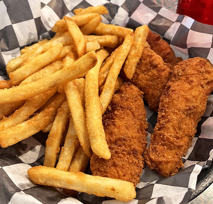 Crispy on the outside, tender within&mdash;these chicken tenders and fries aren't trying to reinvent the wheel, just perfect it.