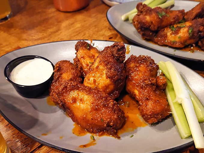 These wings aren't just crispy&mdash;they've achieved that mythical balance of crunch and tenderness that keeps you reaching for "just one more" until they're gone.