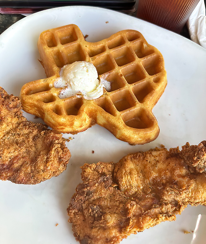 Chicken and waffles: because sometimes life demands you throw caution to the wind and embrace pure joy.