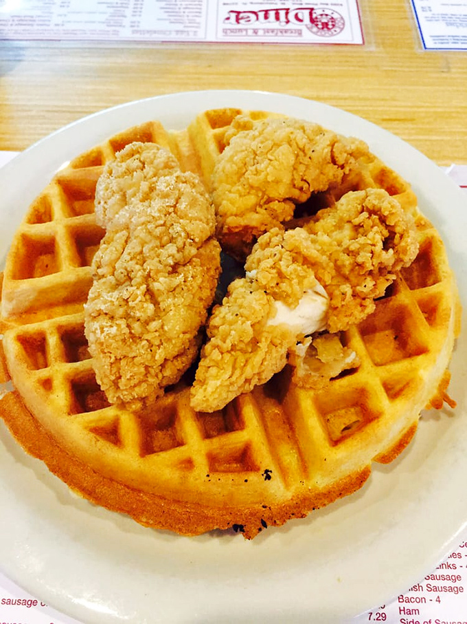 Chicken and waffles&mdash;the culinary odd couple that works better than most Hollywood marriages. Sweet, savory, and utterly irresistible.