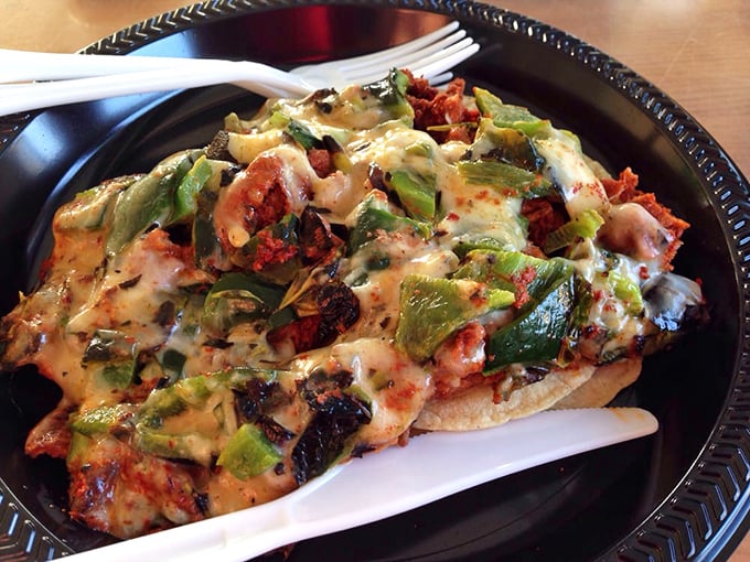 Melted cheese embraces roasted chiles and meat in a warm tortilla hug. This is comfort food that speaks the universal language of delicious.