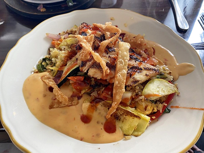 Fish this fresh deserves its own Florida driver's license. Perfectly seared and served atop asparagus spears standing at attention.