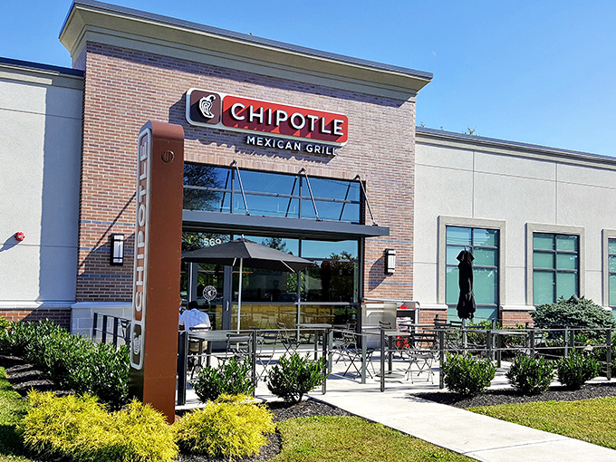 Even chain restaurants like Chipotle blend into Doylestown's aesthetic with tasteful brick facades &ndash; fast casual dining that respects the town's visual appetite.