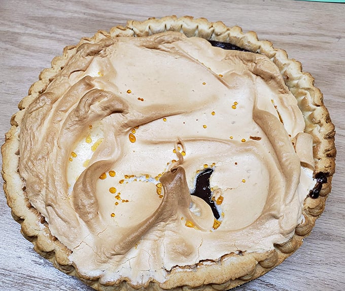 Meringue mountains atop creamy pie valleys &ndash; this dessert doesn't just end your meal, it crowns it with a golden halo.