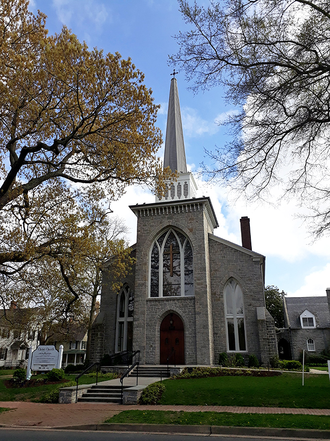 Christ Church's soaring steeple has been Easton's spiritual compass for generations, its stone walls whispering stories of weddings, funerals, and everything in between.