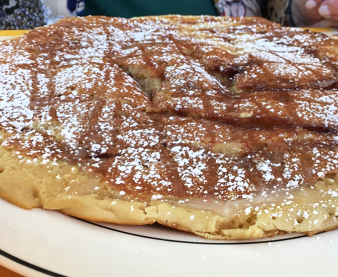 The pancake that launched a thousand return visits &ndash; dusted with powdered sugar and worthy of its own Instagram account.