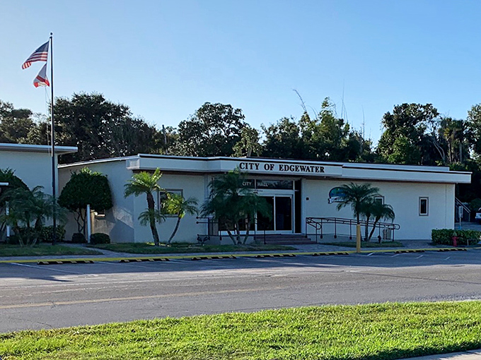 City Hall stands modest and approachable, much like the property taxes that won't traumatize.