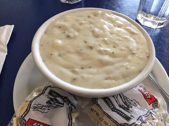 Clam chowder so creamy and packed with tender clams, it makes you wonder why anyone bothers with those tourist-trap sourdough bread bowls. This is the real Monterey gold. 