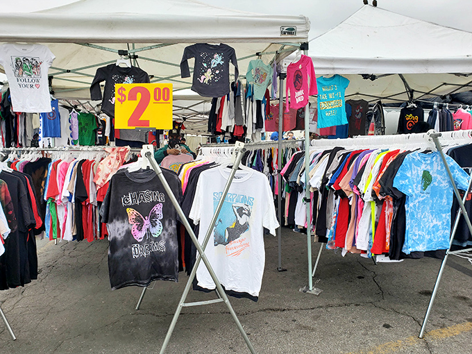 T-shirts for $2? Now that's what I call inflation-fighting fashion. Rack after rack of affordable style options.