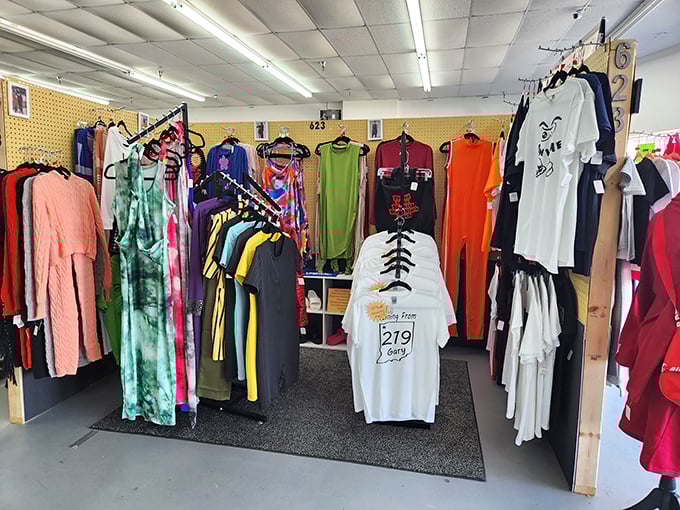 Fashion finds for every taste—from tie-dye dreams to office-ready classics. That 219 area code shirt screams "Indiana local" louder than basketball references.