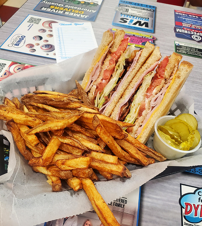 The club sandwich - mankind's greatest architectural achievement involving bread. Layers of satisfaction that tower over lesser lunch options.