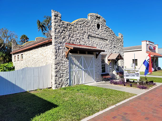 The Coastal Heritage Museum stands as a limestone testament to simpler times, when buildings were built to last and history wasn't something you just Googled.