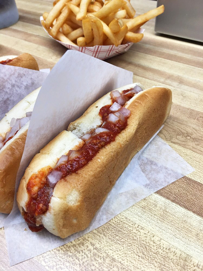 The Coney Dog: Michigan's answer to fine dining, served with zero pretension and maximum flavor satisfaction.
