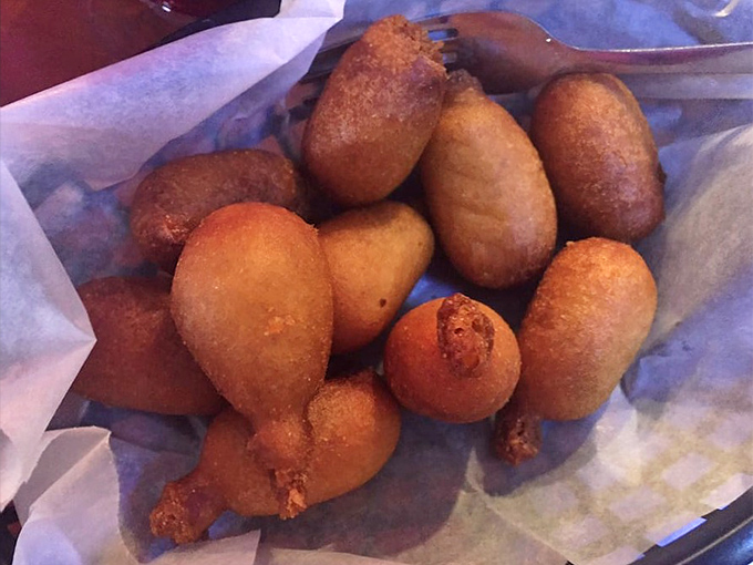 Golden-fried corn dog nuggets that would make any state fair jealous. These bite-sized beauties deliver nostalgic flavor with every perfectly crispy, dippable morse