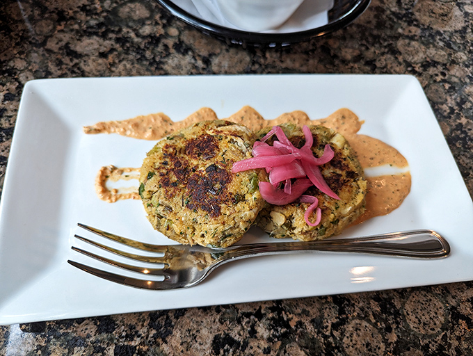 Behold the legendary crab cakes that have locals whispering secrets and planning return visits immediately.