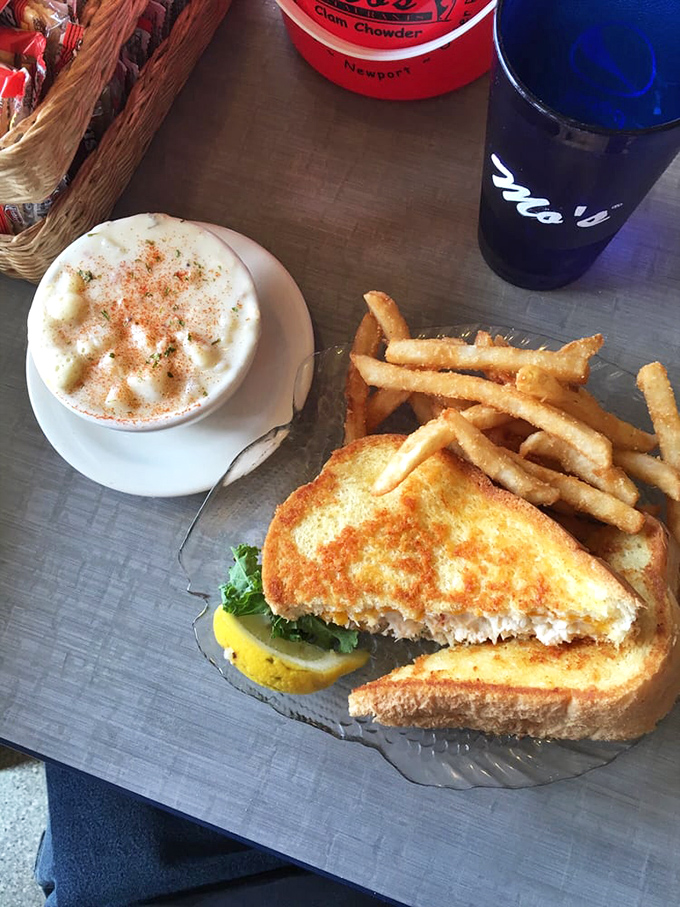 A sandwich that would make Neptune himself rise from the depths. Golden-toasted bread embracing seafood&mdash;it's the coastal hug your taste buds have been craving.