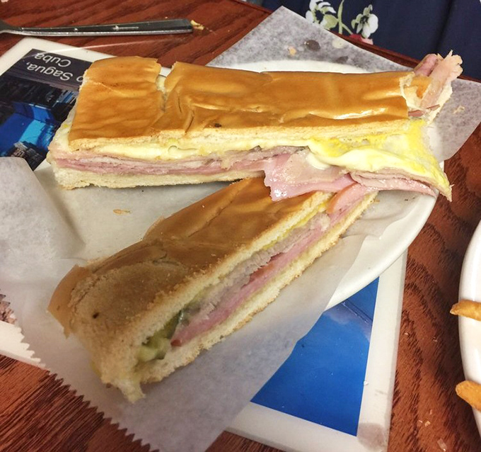 The Cuban sandwich: pressed, toasted, and ready to make you forget every other sandwich you've ever loved.