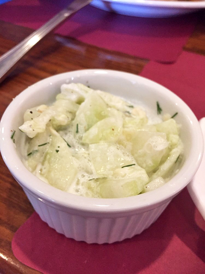 The humble cucumber salad&mdash;crisp, creamy, and bright with dill&mdash;offers the perfect counterpoint to hearty Polish mains. Simplicity at its finest.