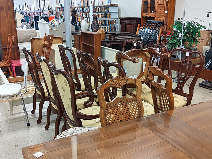 Dining chairs with personality galore! Host a dinner party where every seat tells a different story&mdash;none of them involving paying retail.