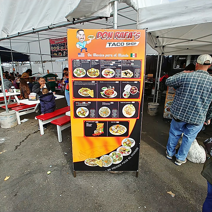 Don Rafa's menu board showcases food porn at its finest. My stomach started growling before my brain could translate the Spanish.