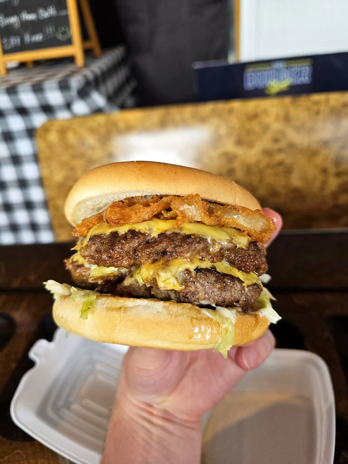 Behold the Double Cheeseburger in all its towering glory&mdash;a monument to excess that somehow makes perfect sense after the first magnificent bite.