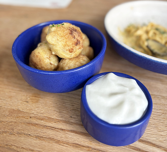 Mushroom doughnuts sound wrong until you try them, then suddenly every other doughnut seems boring and pedestrian.