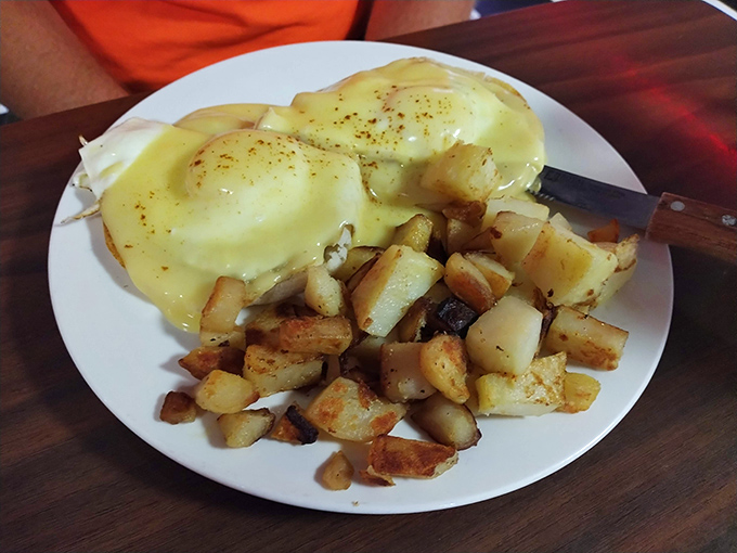 Eggs Benedict that makes you question why you ever attempted to make hollandaise at home&mdash;some magic is best left to the wizards.