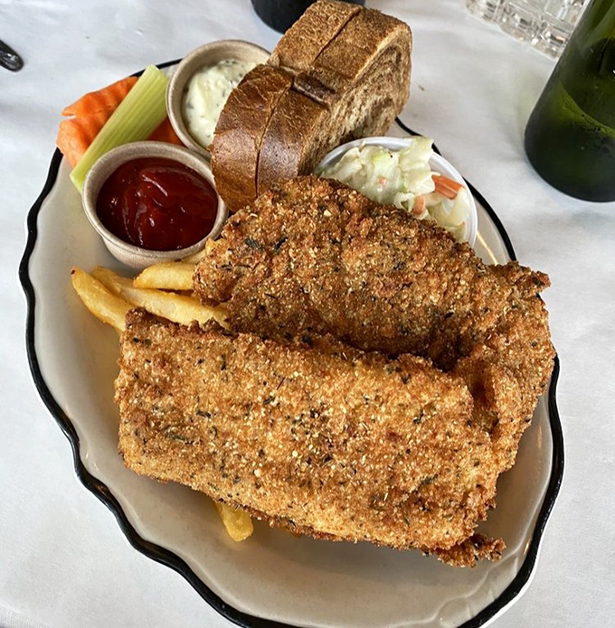Wisconsin's fish fry tradition elevated to an art form. That golden crust deserves its own exhibit at the Milwaukee Art Museum.