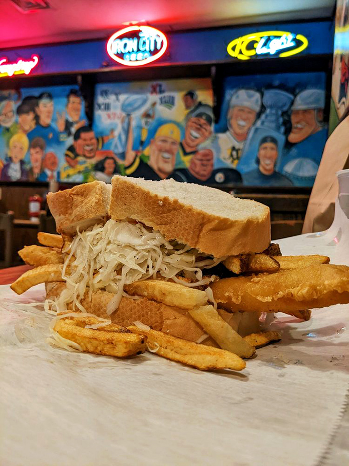 Even the fish sandwich gets the full Pittsburgh treatment &ndash; because why should meat have all the fun?