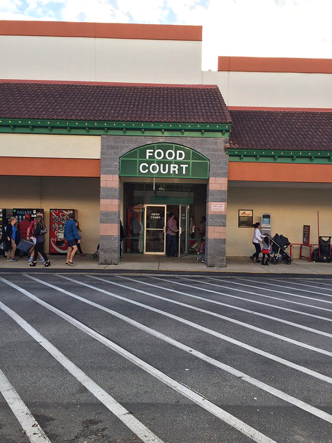 The Food Court: Where shopping marathoners refuel before tackling the second half of their bargain-hunting expedition.