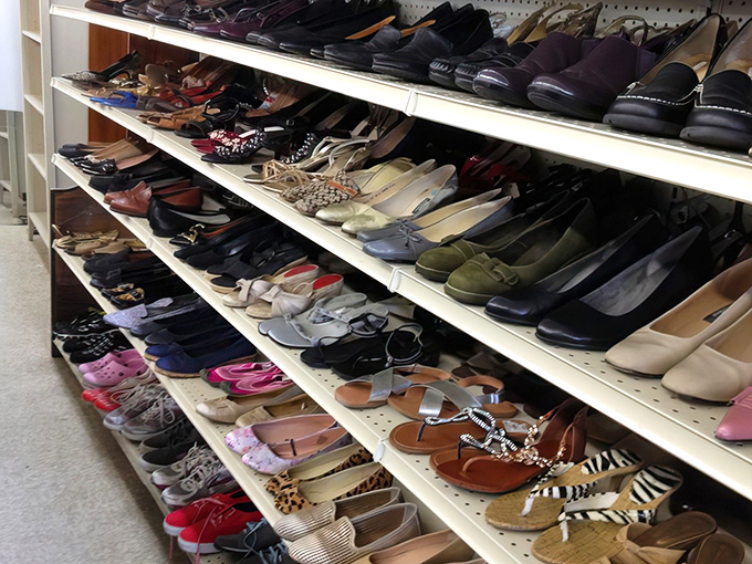 Shoes with more personality than most people, each pair ready for their second act.