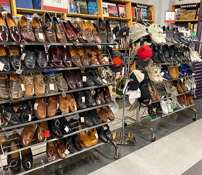 Shoe paradise! From boardroom-ready loafers to weekend boat shoes—an entire footwear department where someone else has already done the breaking in.