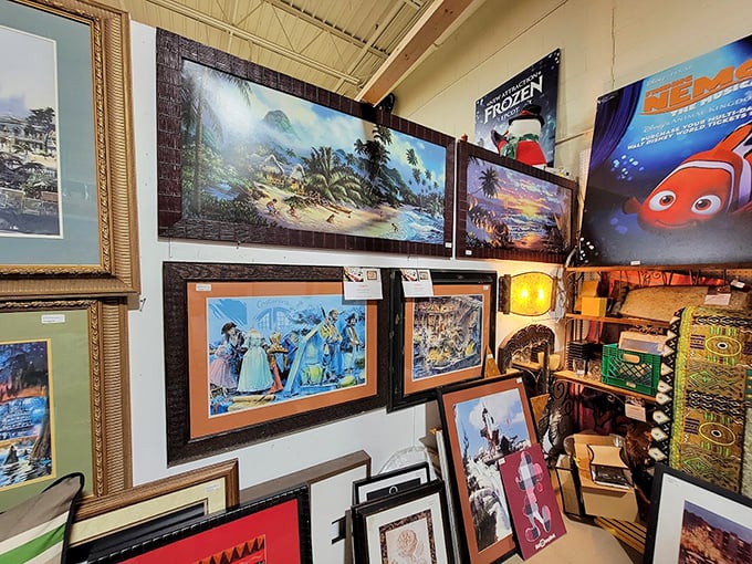 From tropical paradises to Disney classics, the art section offers windows to other worlds at prices that won't require a second mortgage.