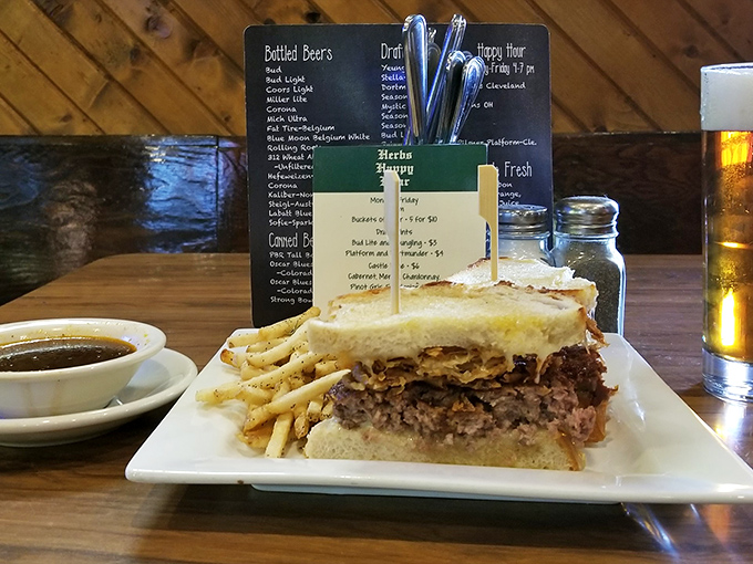 A French dip that makes you wonder if France knows what they're missing &ndash; tender meat, perfect bread, and au jus worth drinking.