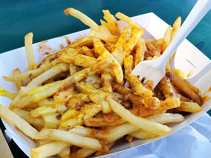 These aren't just fries; they're golden happiness sticks dusted with that mysterious seasoning that keeps you reaching for "just one more."