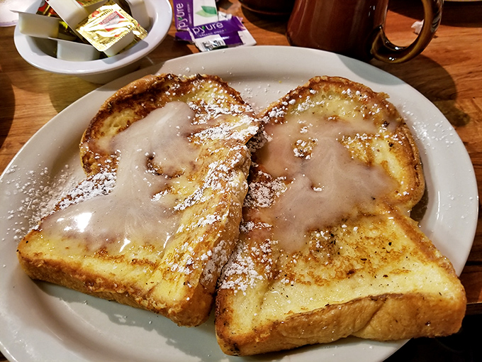 French toast that doesn't just flirt with perfection&mdash;it's in a committed relationship. That cinnamon-vanilla aroma is practically visible in the air.