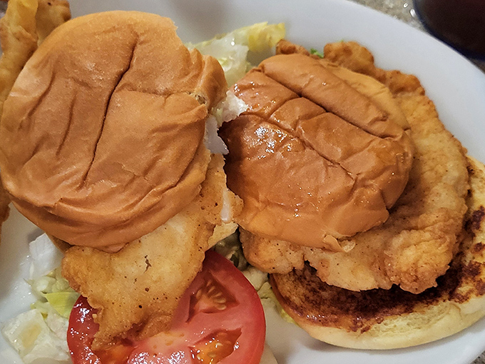This fried haddock sandwich doesn't need fancy frills&mdash;just perfectly crisp fish, fresh toppings, and bread that knows its supporting role.