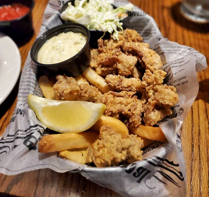 These golden-fried treasures aren't just seafood—they're crunchy little packages of ocean flavor that make you wonder why you ever eat anything else.