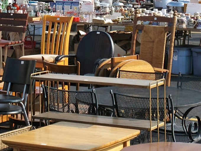 Furniture shopping with a side of time travel&mdash;these chairs have stories to tell, if only they could talk between bargaining sessions.