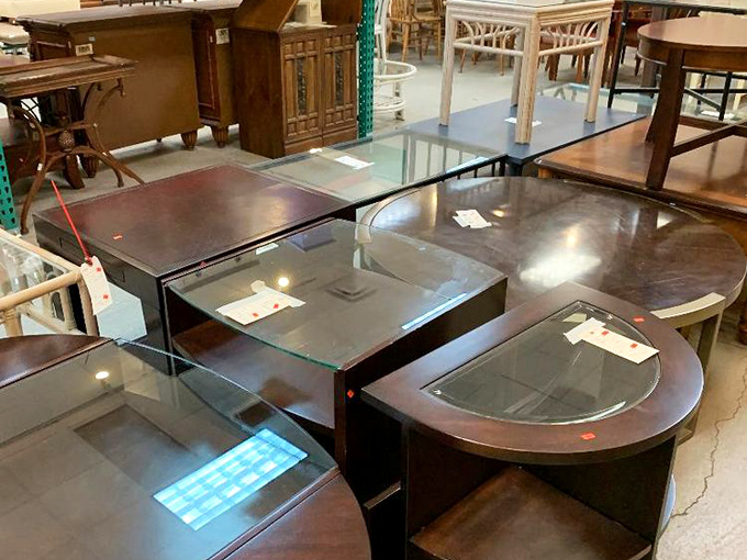 Modern meets vintage in the furniture department, where yesterday's treasures await tomorrow's dinner parties and Netflix marathons.